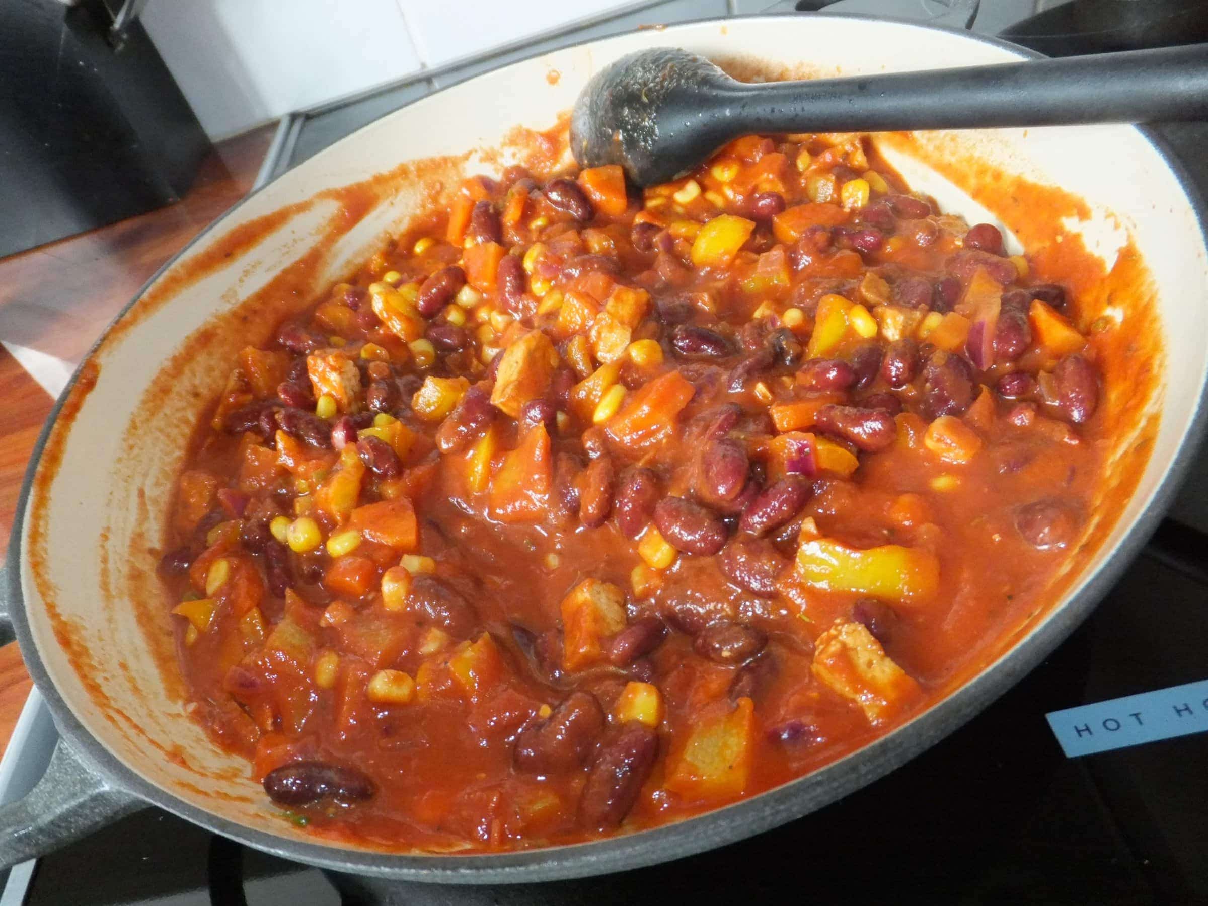 Mild vegetable chilli - The Free From Fairy