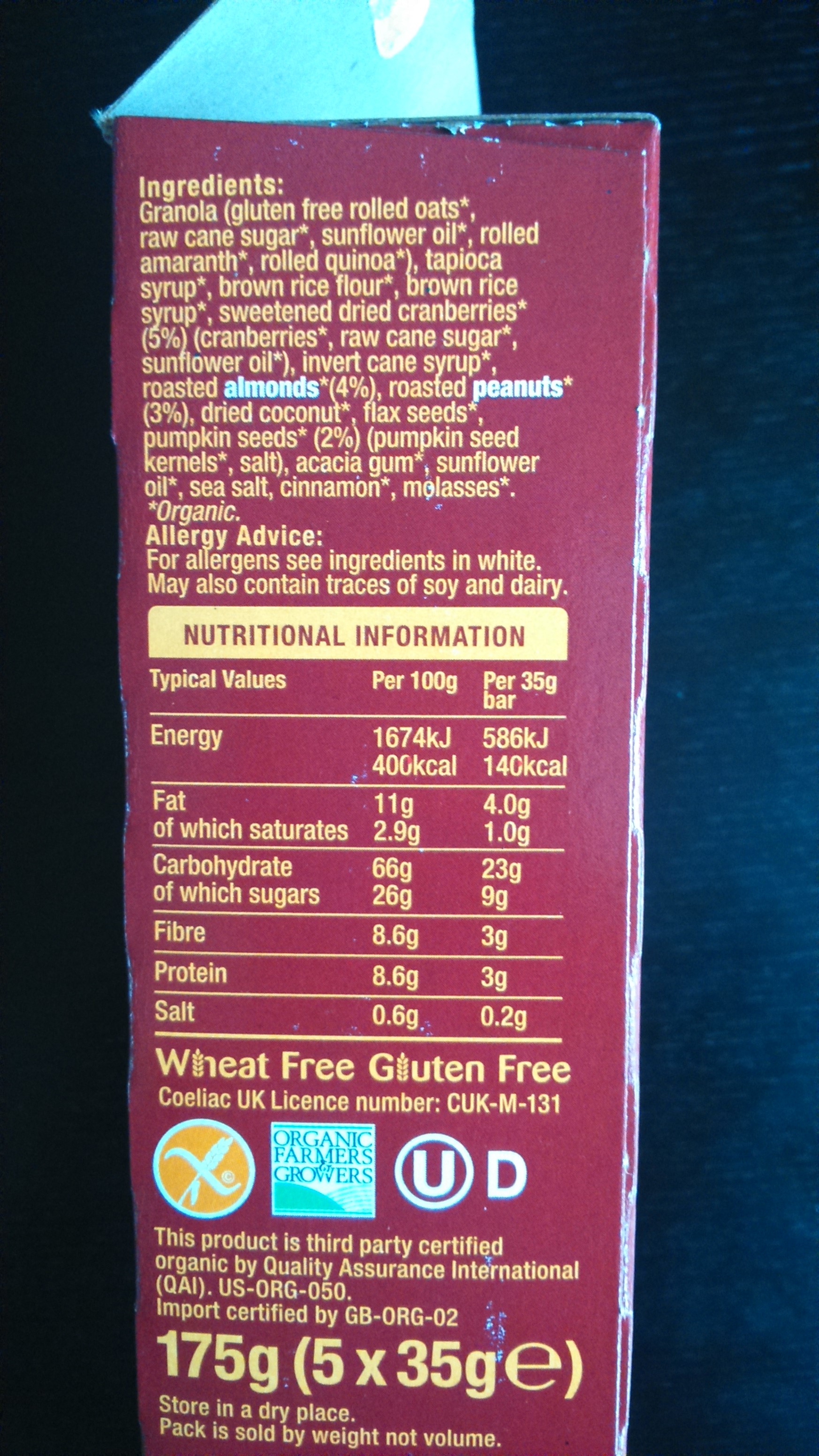 Allergen Labelling December 2014